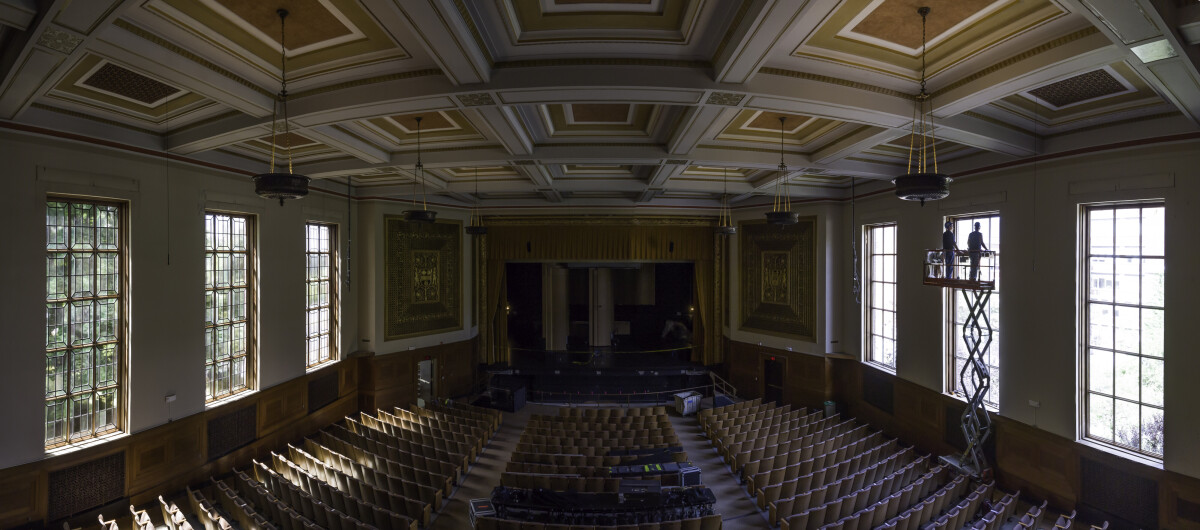 Historic Window Restoration at University of Rochester's Strong Auditorium
